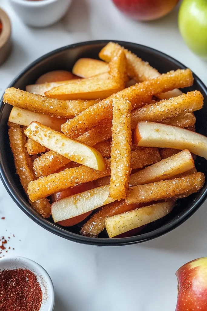 Crispy Air Fryer Apple Fries – Andrew Taste