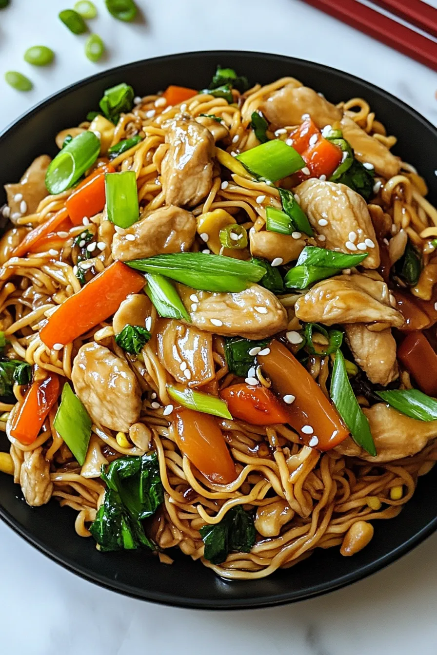 Chicken Chow Mein with the Best Chow Mein Sauce – Andrew Taste