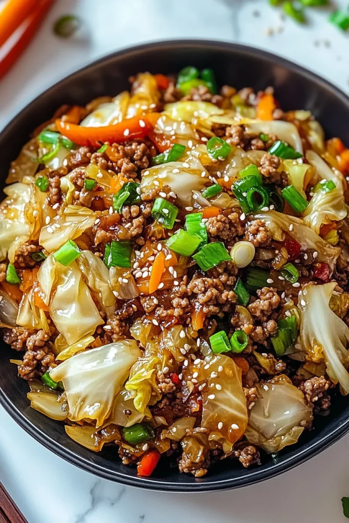 Chinese Ground Beef and Cabbage Stir Fry – Andrew Taste