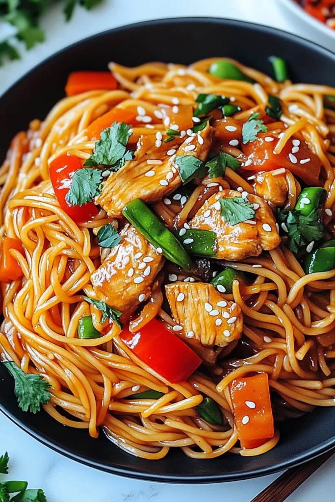 Chicken Spaghetti Lo Mein – Andrew Taste