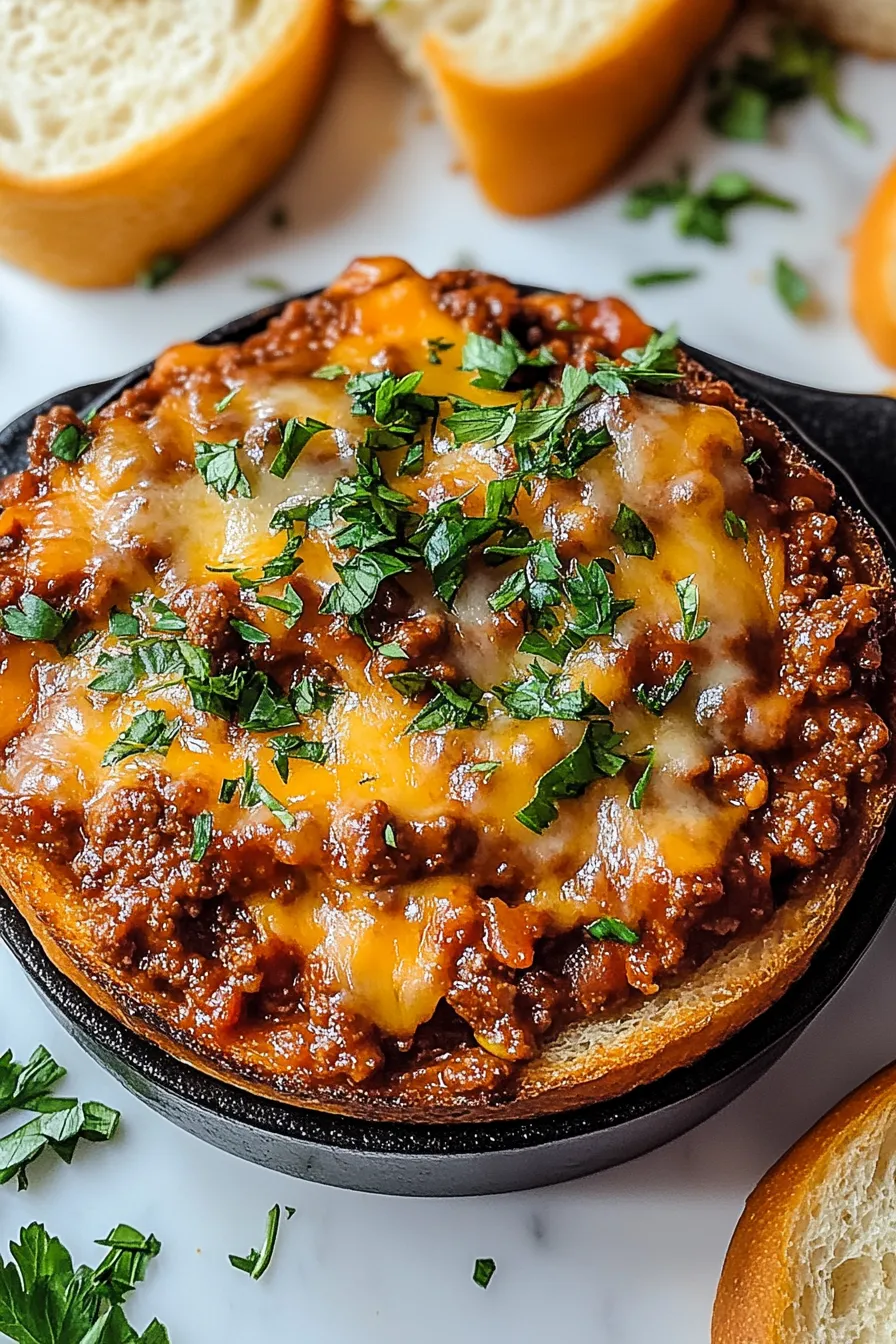 Cheesy Garlic Bread Sloppy Joes – Andrew Taste