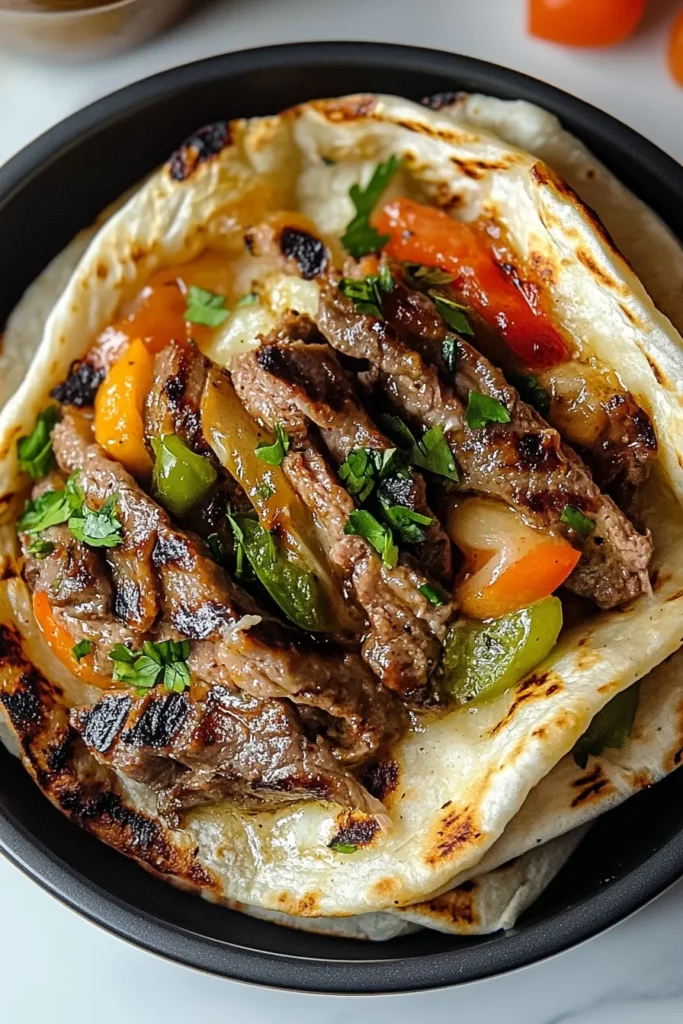 Crispy Philly Cheesesteak Grilled Wraps – Andrew Taste
