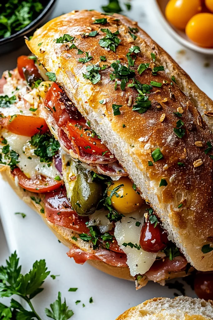 Classic Italian Muffuletta Sandwich – Andrew Taste