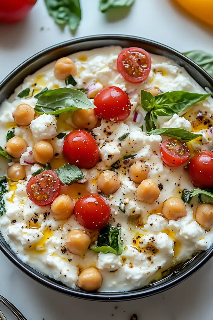 Cottage Cheese and Chickpeas Salad – Andrew Taste