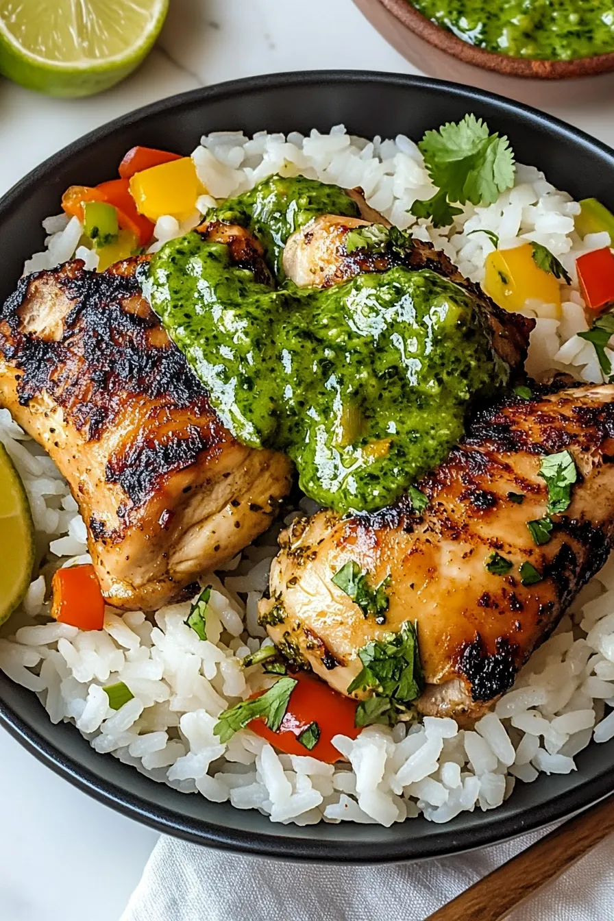 Peruvian Chicken & Rice with Green Sauce – Andrew Taste