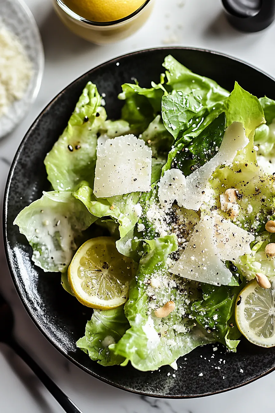 5-Minute Lemon Parmesan Lettuce Salad – Andrew Taste
