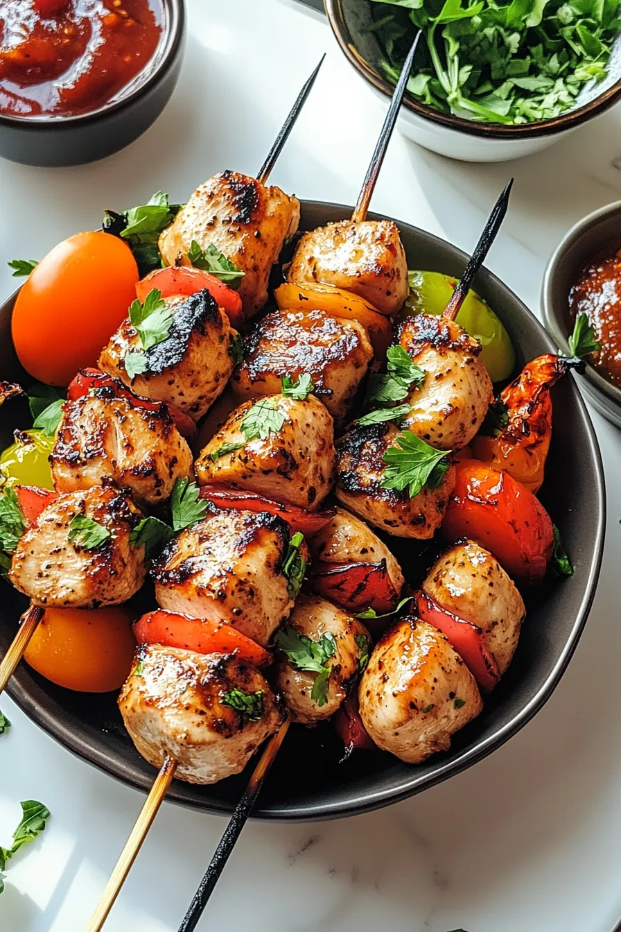 Chicken Skewers With Chicken Kabob Marinade – Andrew Taste