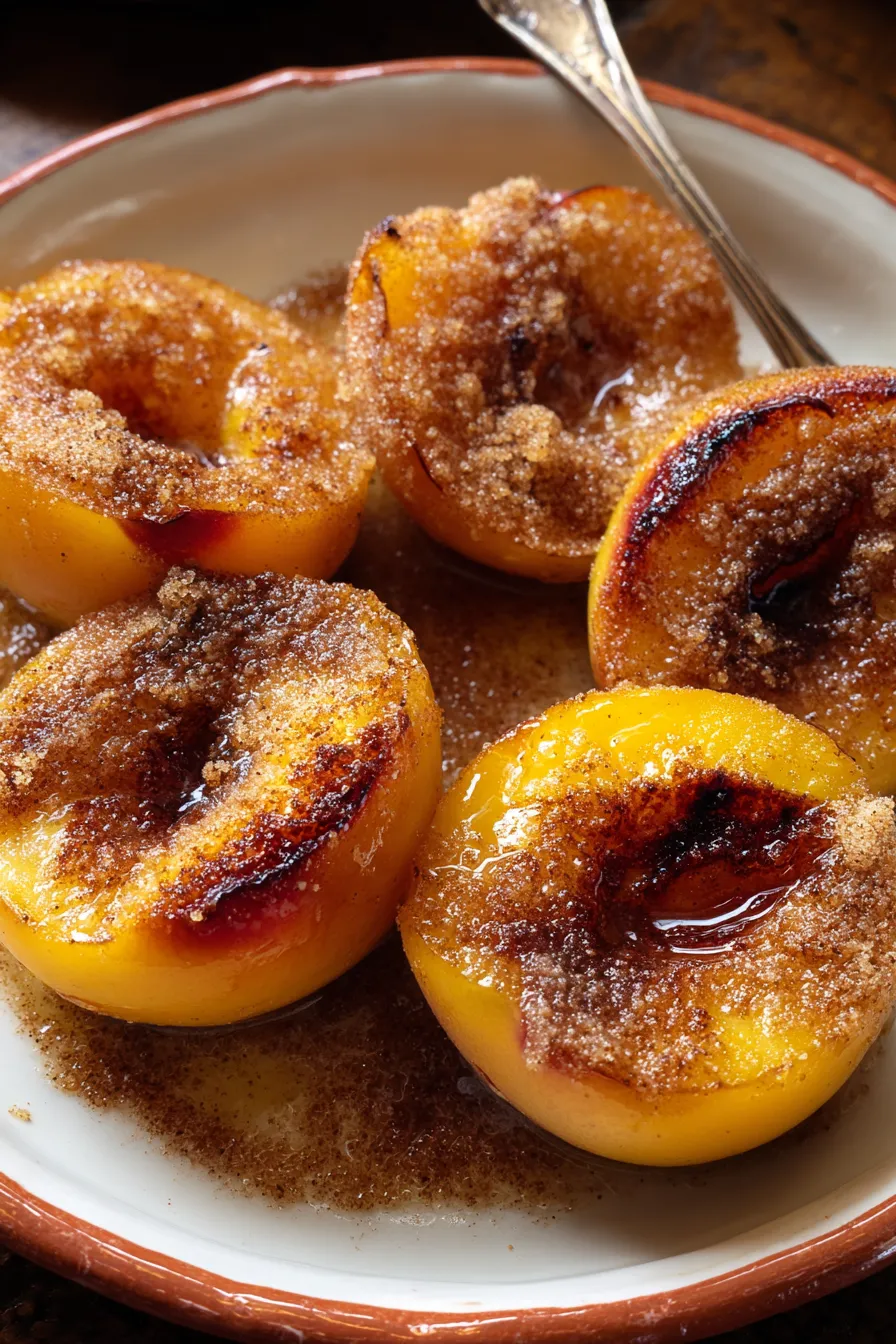 Cinnamon Sugar Baked Peaches – Andrew Taste
