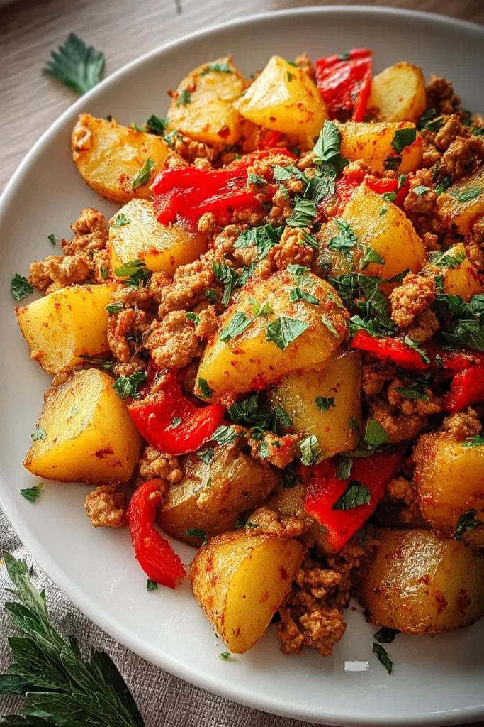 One-Pan Ground Turkey & Potatoes Meal – Andrew Taste