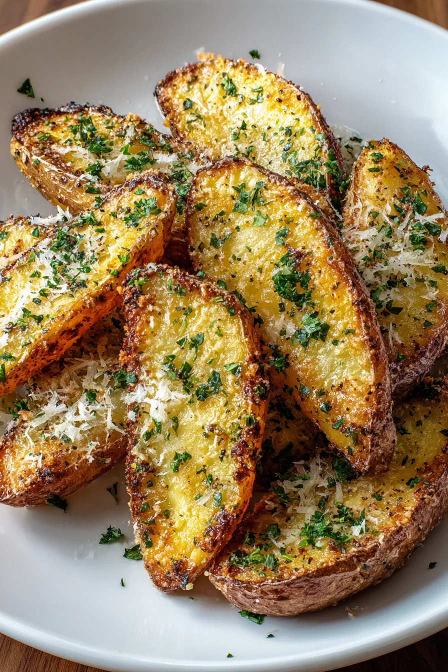 Air Fryer Baked Garlic Parmesan Potatoes – Andrew Taste