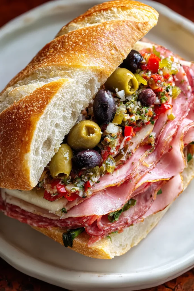 New Orleans Style Spicy Muffaletta Sandwich – Andrew Taste
