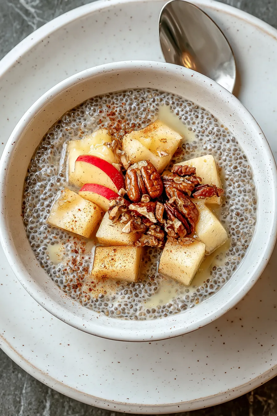 Apple Crumble Chia Pudding – Andrew Taste