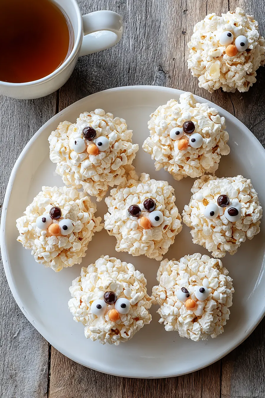 Ghost Popcorn Balls – Andrew Taste