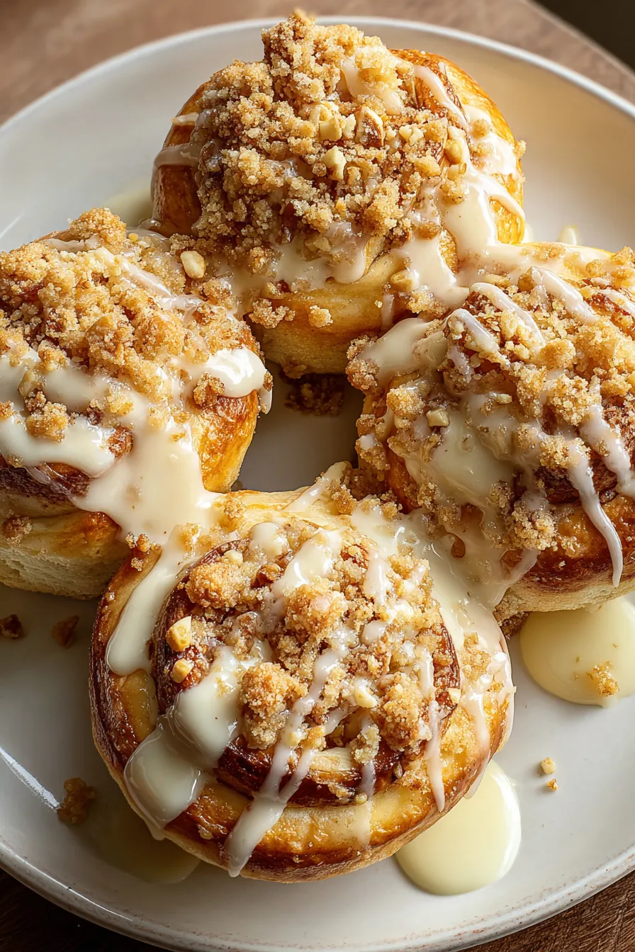 Apple Cheesecake Buns with a Crumble Topping and Sweet Glaze – Andrew Taste