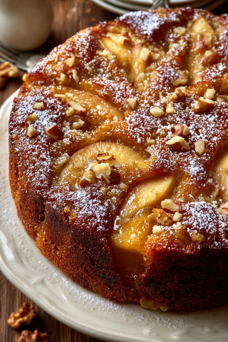 Spiced Moist Baked Apple Cake – Andrew Taste