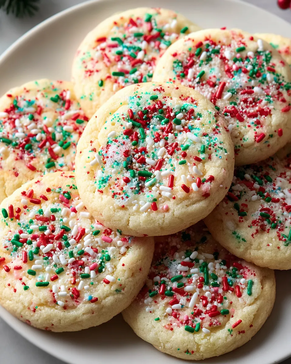 Christmas Sprinkle Cookies – Andrew Taste