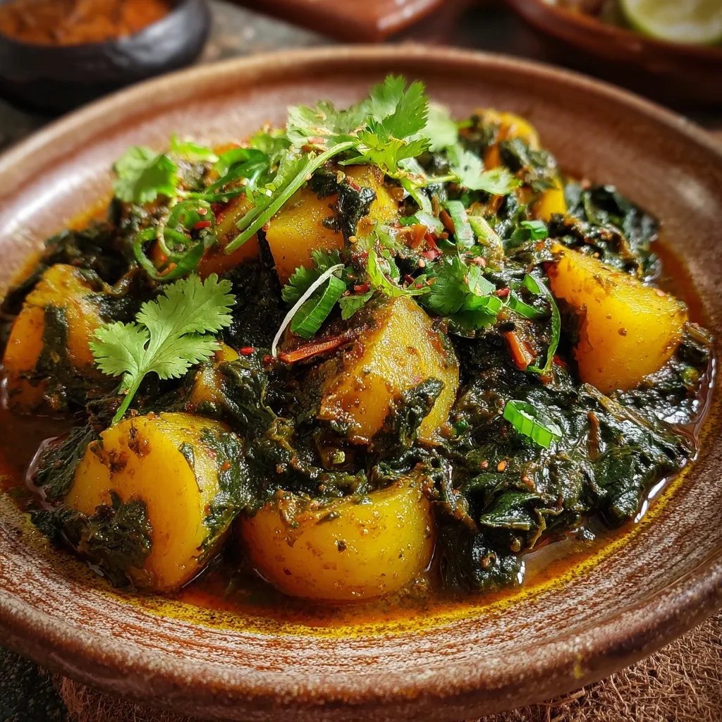 Saag Aloo (Spinach and Potato Curry) – Andrew Taste