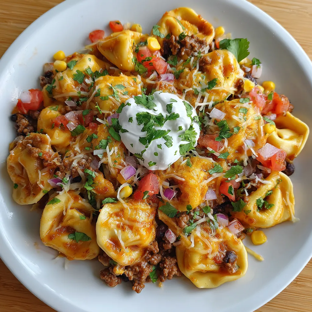 Cheesy Taco Tortellini – Andrew Taste