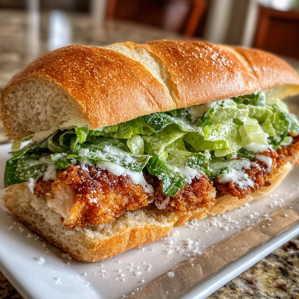 Crunchy Chicken Caesar Sandwich – Andrew Taste