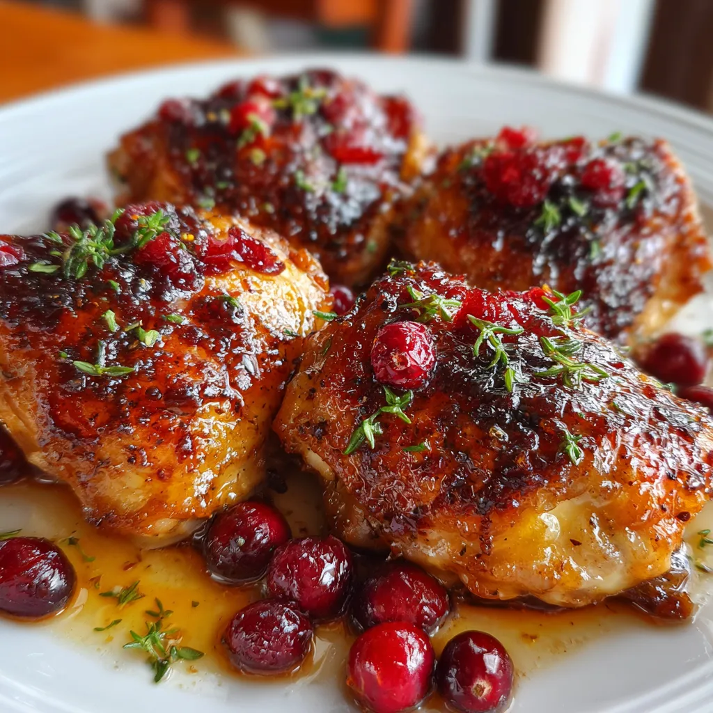 Baked Orange Cranberry Chicken Thighs – Andrew Taste