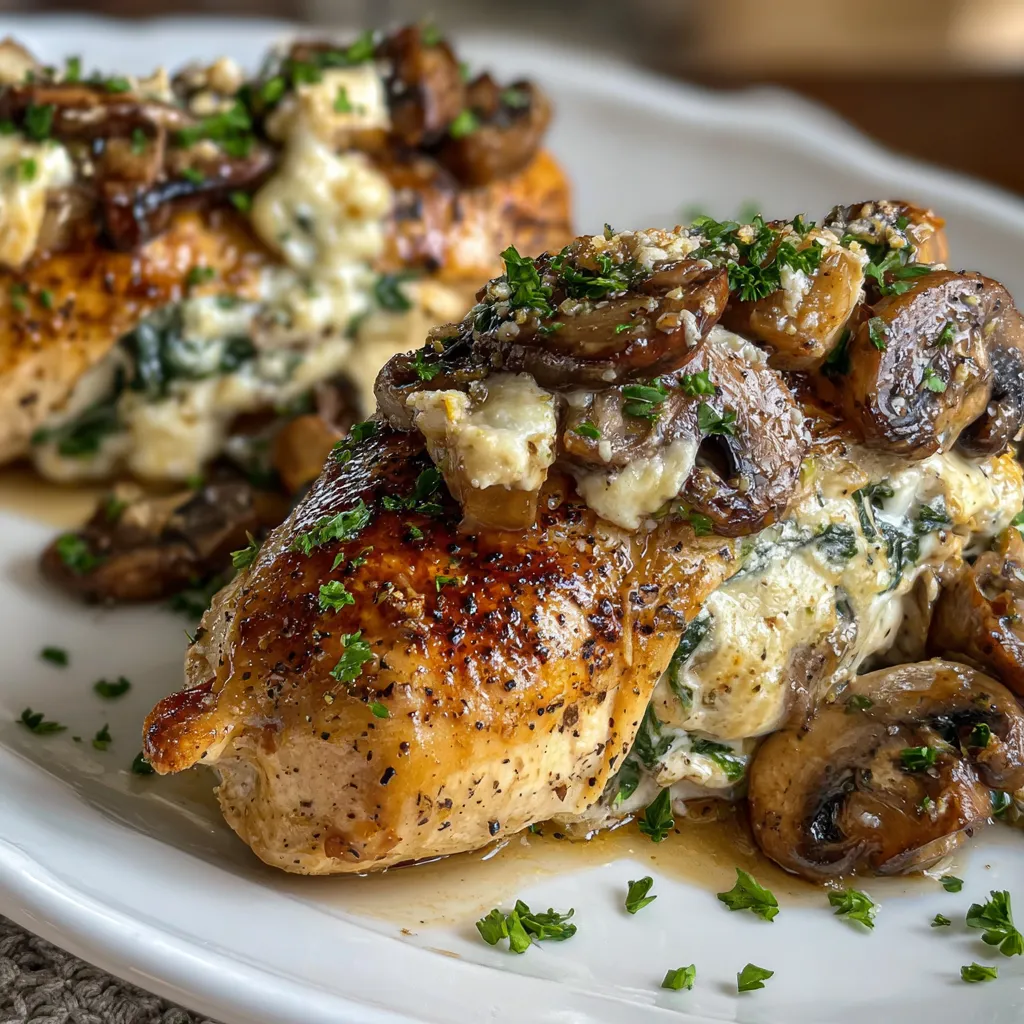 Healthy Mushroom Stuffed Chicken Breast – Andrew Taste