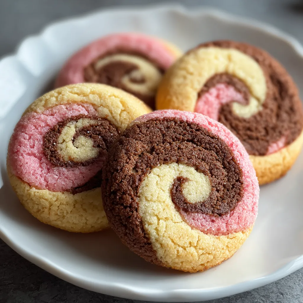 Neapolitan Swirl Cookies – Andrew Taste