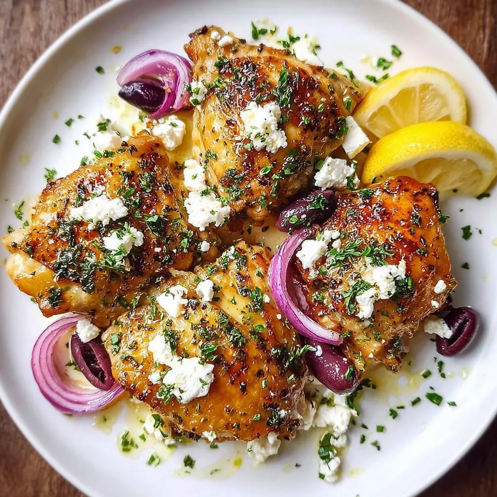Greek Baked Chicken with Lemon and Feta – Andrew Taste