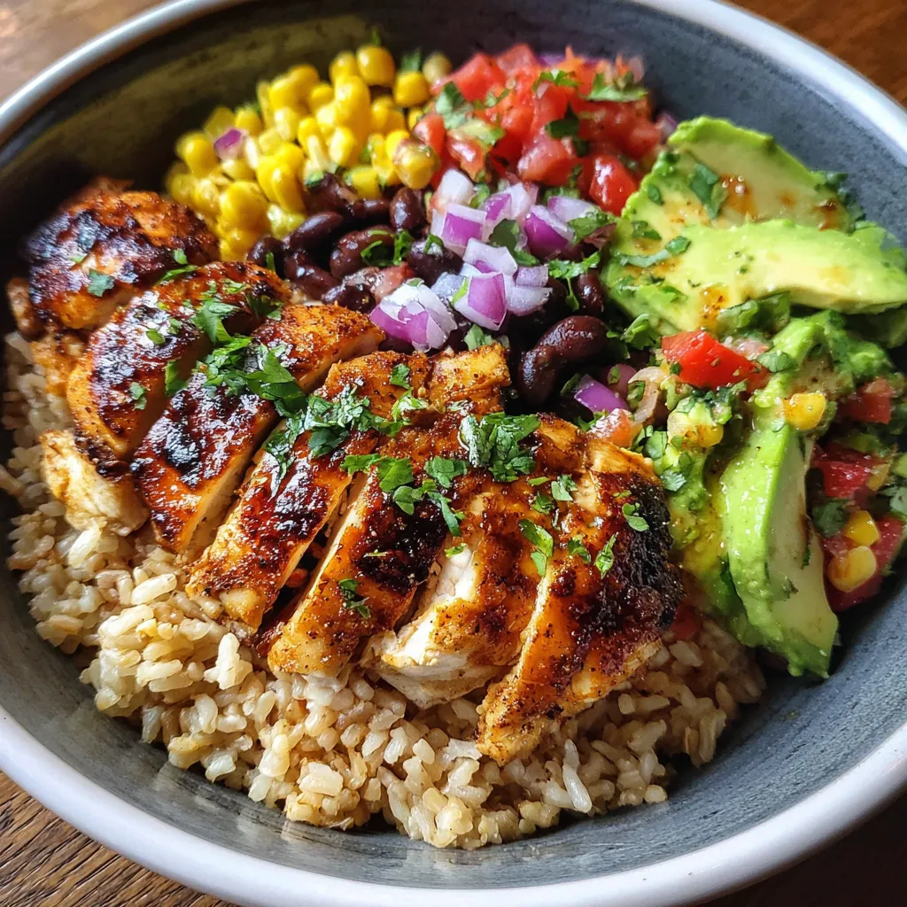 Chicken Taco Bowl with Brown Rice – Andrew Taste