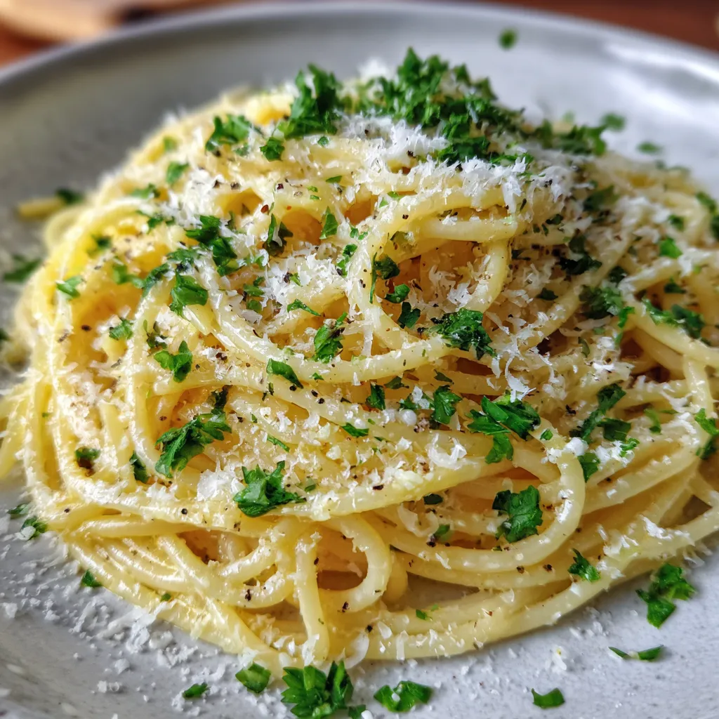 Creamy Garlic Parmesan Spaghetti – Andrew Taste