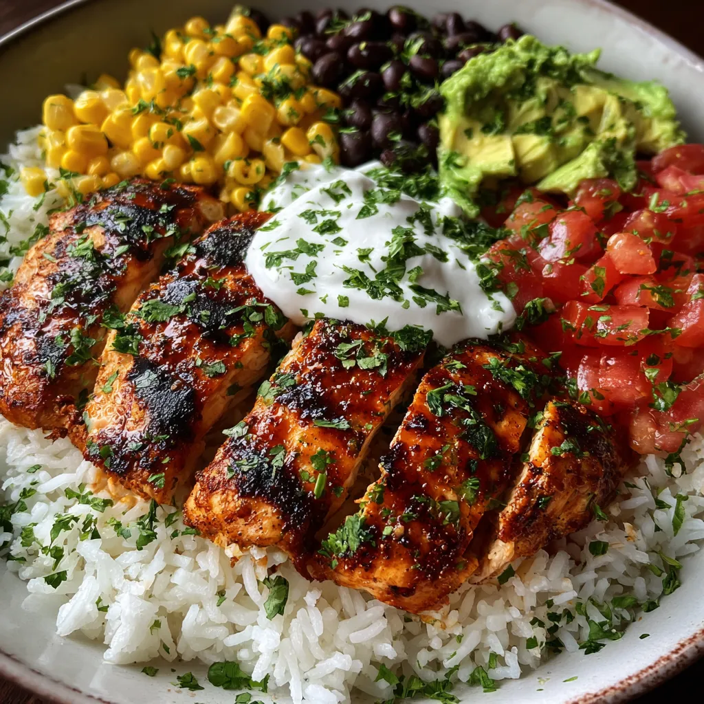 Chili-Lime Grilled Chicken Rice Bowl – Andrew Taste